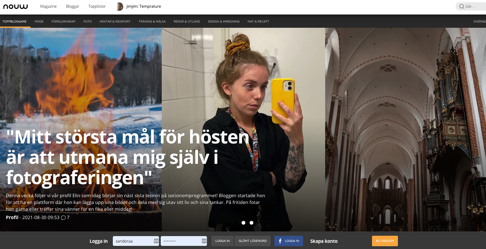 Nouw.com | Starta blogg